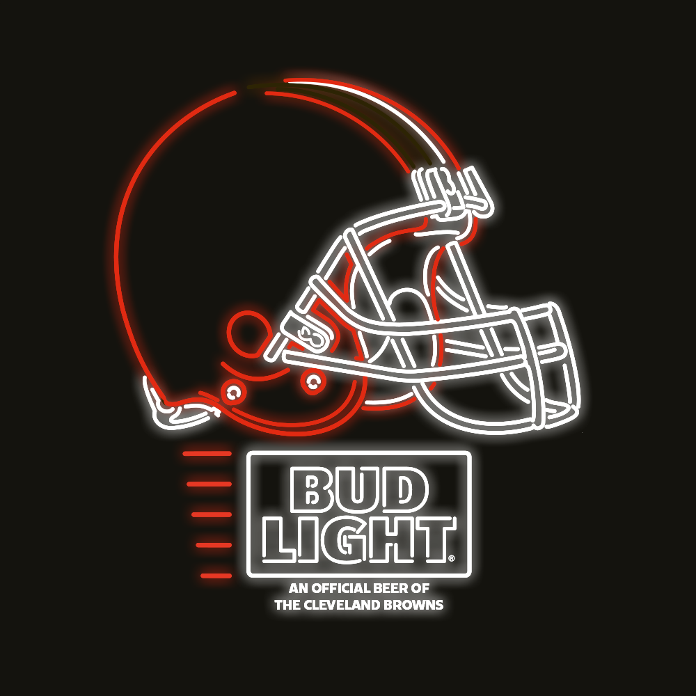 Bud Light Cleveland Browns NFL LED Sign