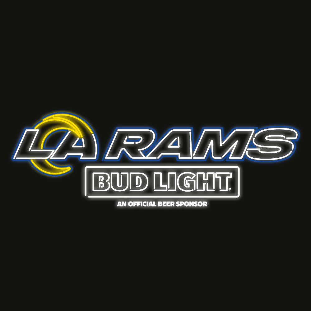 Bud Light Los Angeles Rams NFL LED Sign