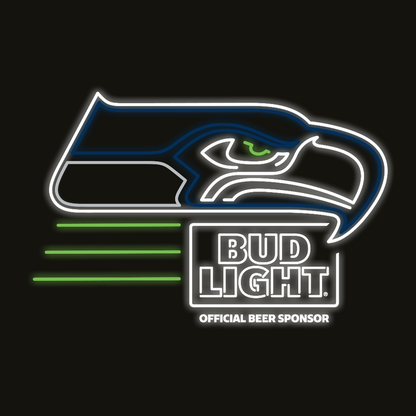 Bud Light Seattle Seahawks NFL LED Sign