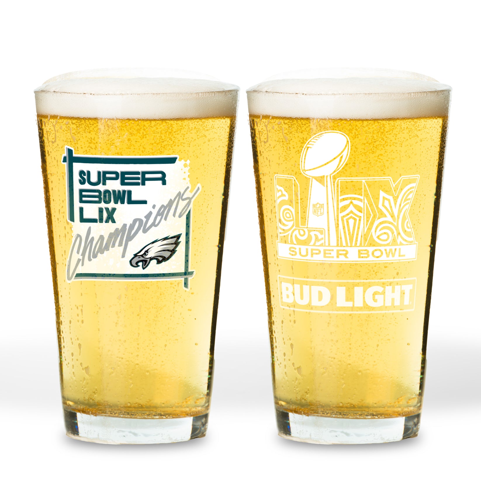 Bud Light Philadelphia Eagles Champion Pint Glass