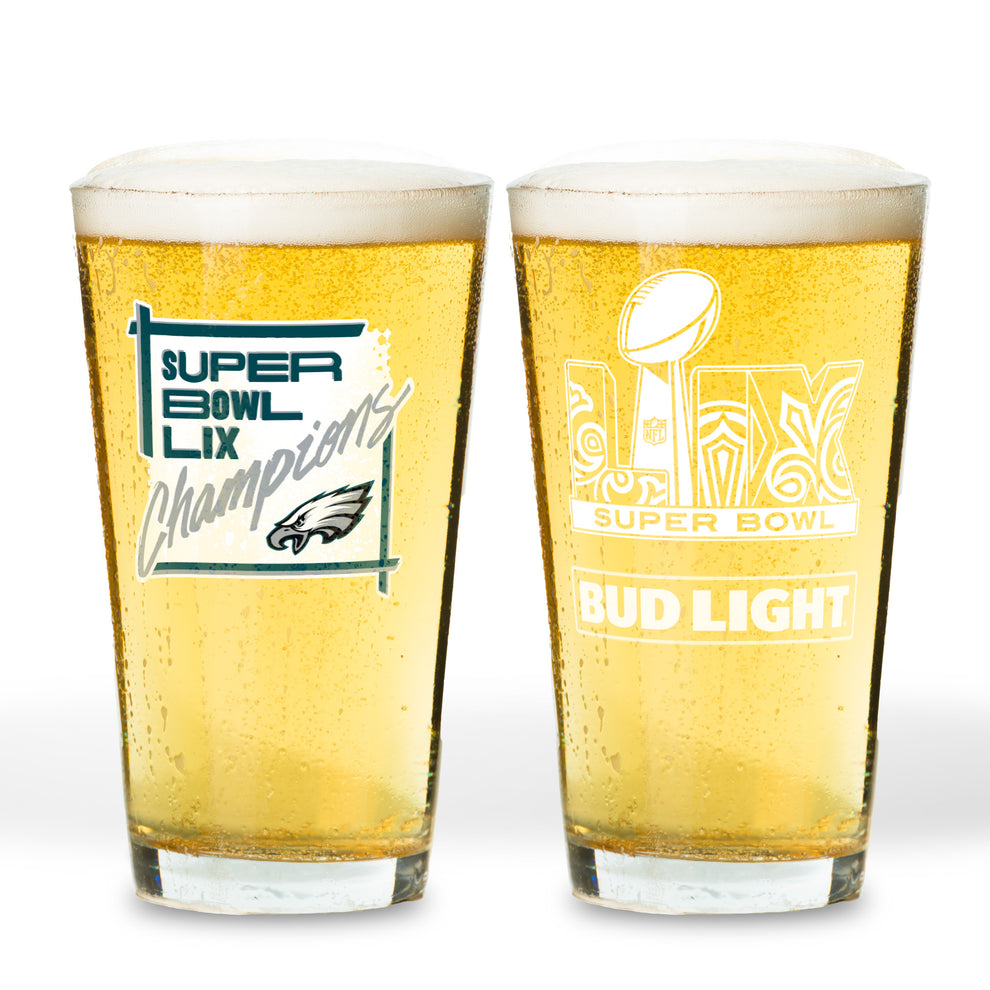 Bud Light Philadelphia Eagles Champion Pint Glass
