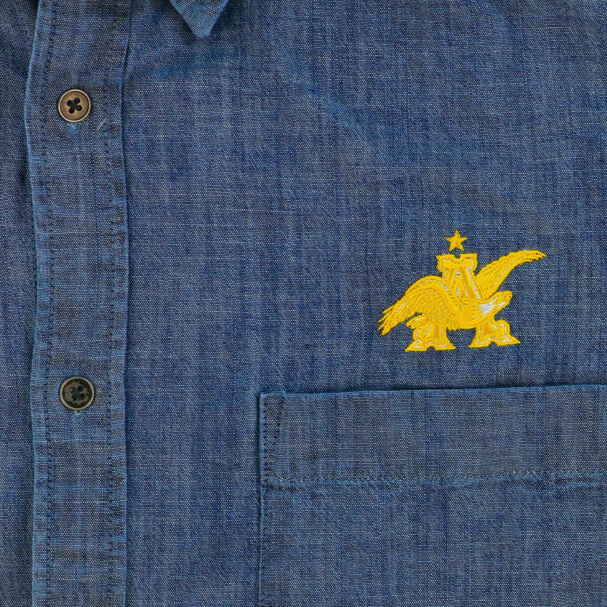 A & E Logo Peter Millar Chambray Button Down