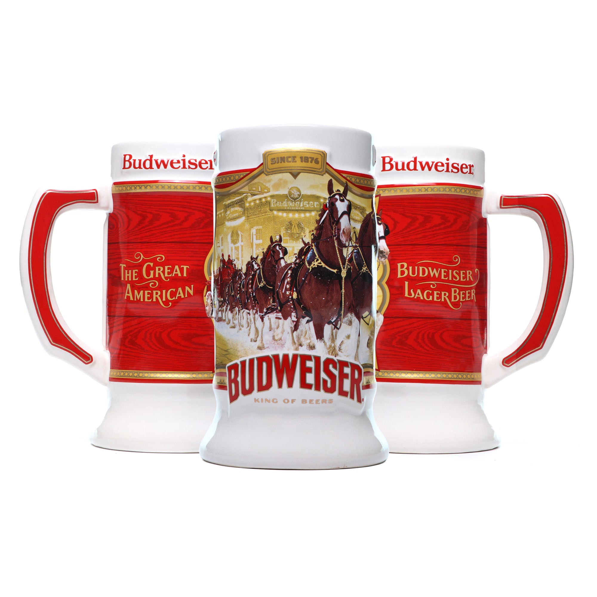Budweiser Holiday Steins