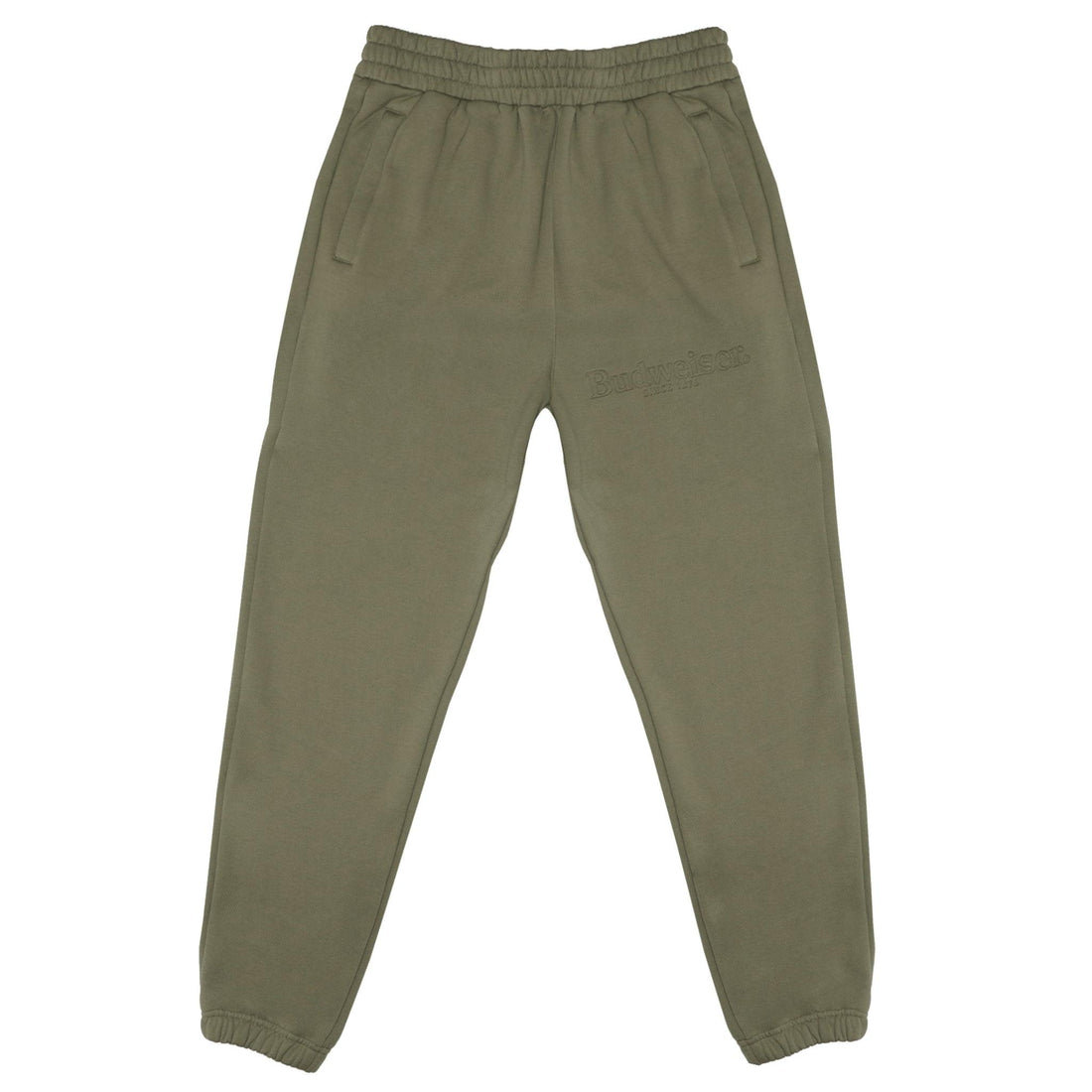 Budweiser Debossed Army Green Sweatpants