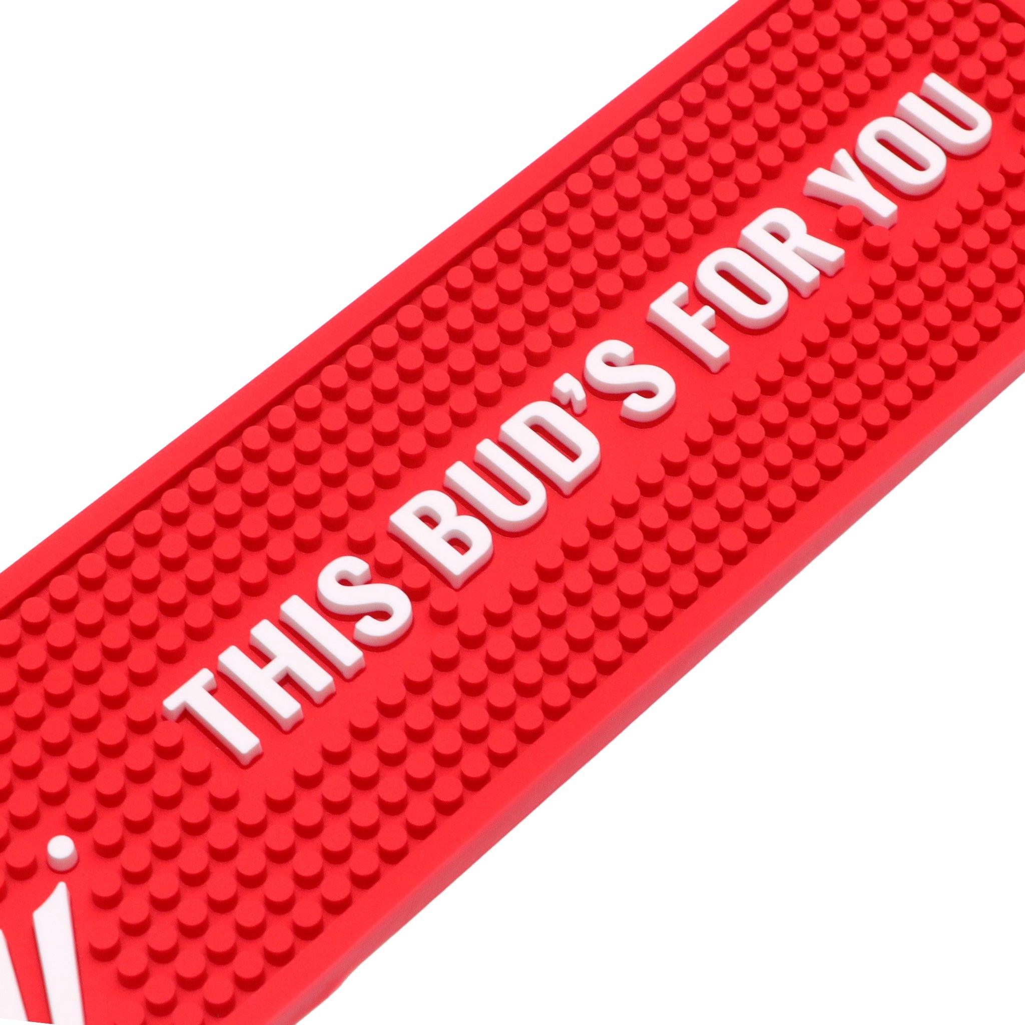 Budweiser Drip Rail Bar Mat