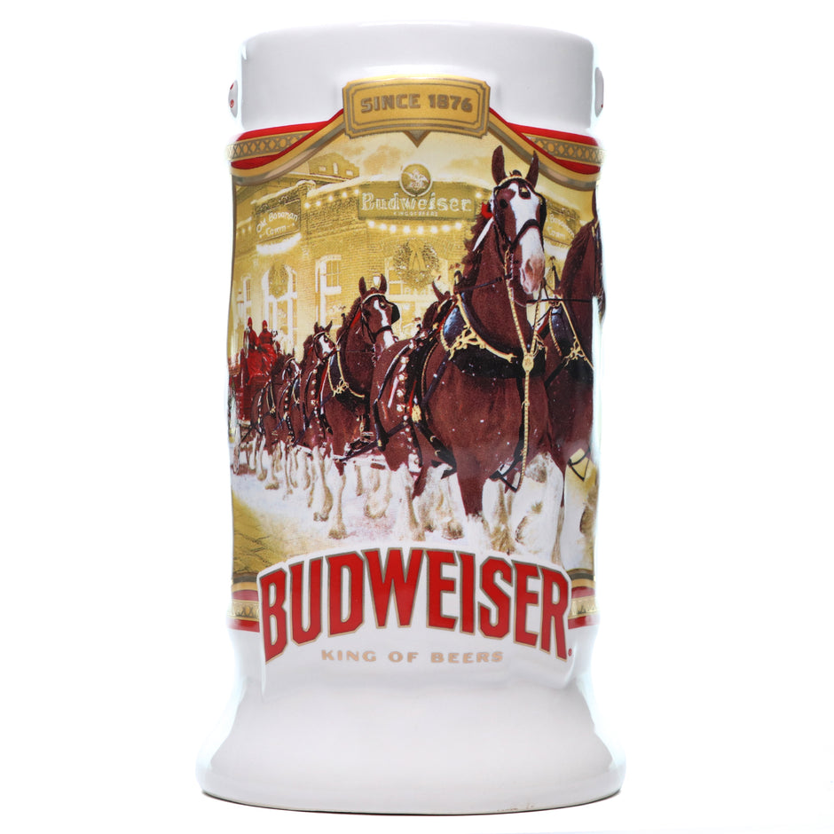 Budweiser Holiday Steins