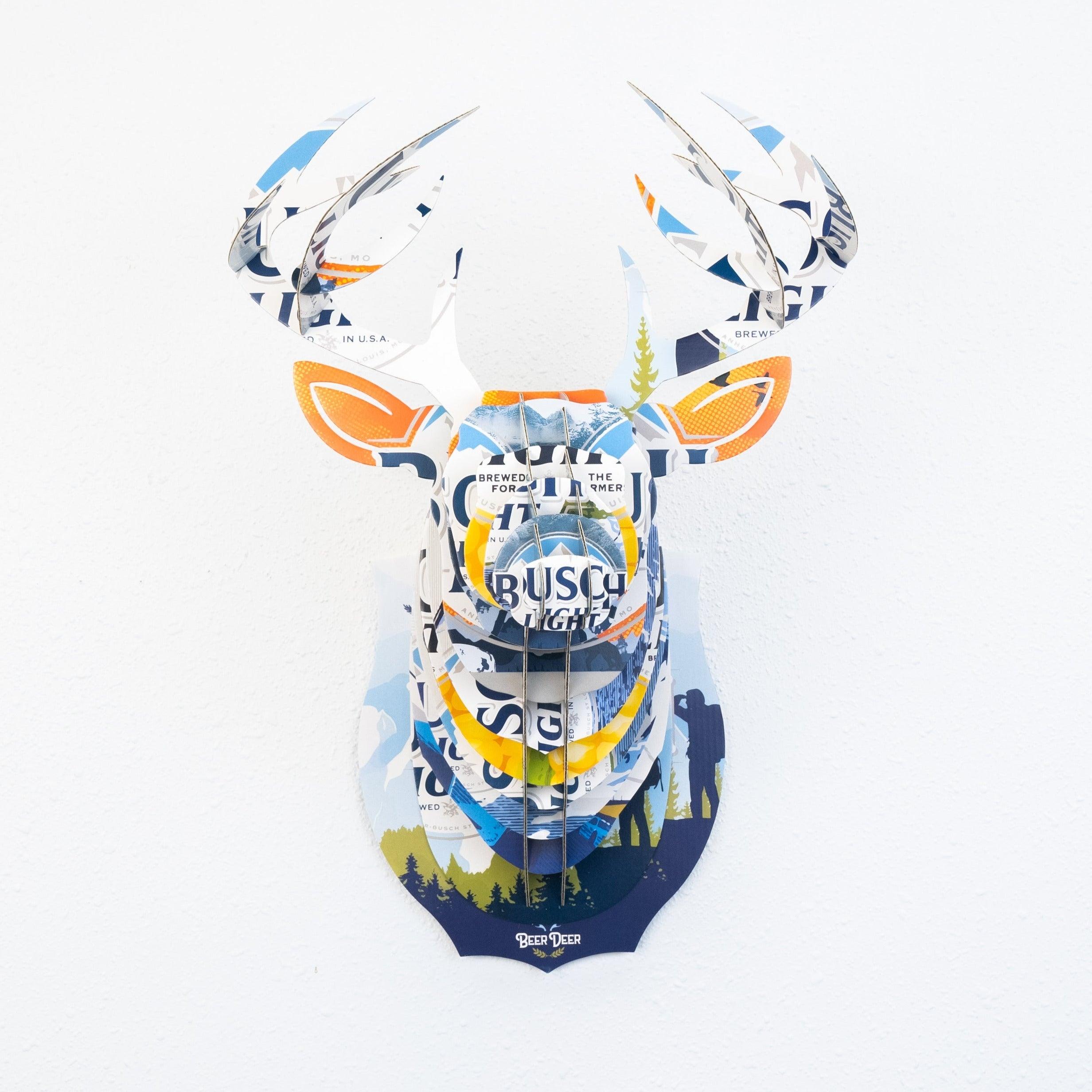 Busch Light Beer Box Deer Wall Mount