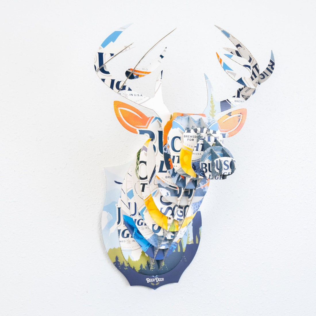 Busch Light Beer Box Deer Wall Mount