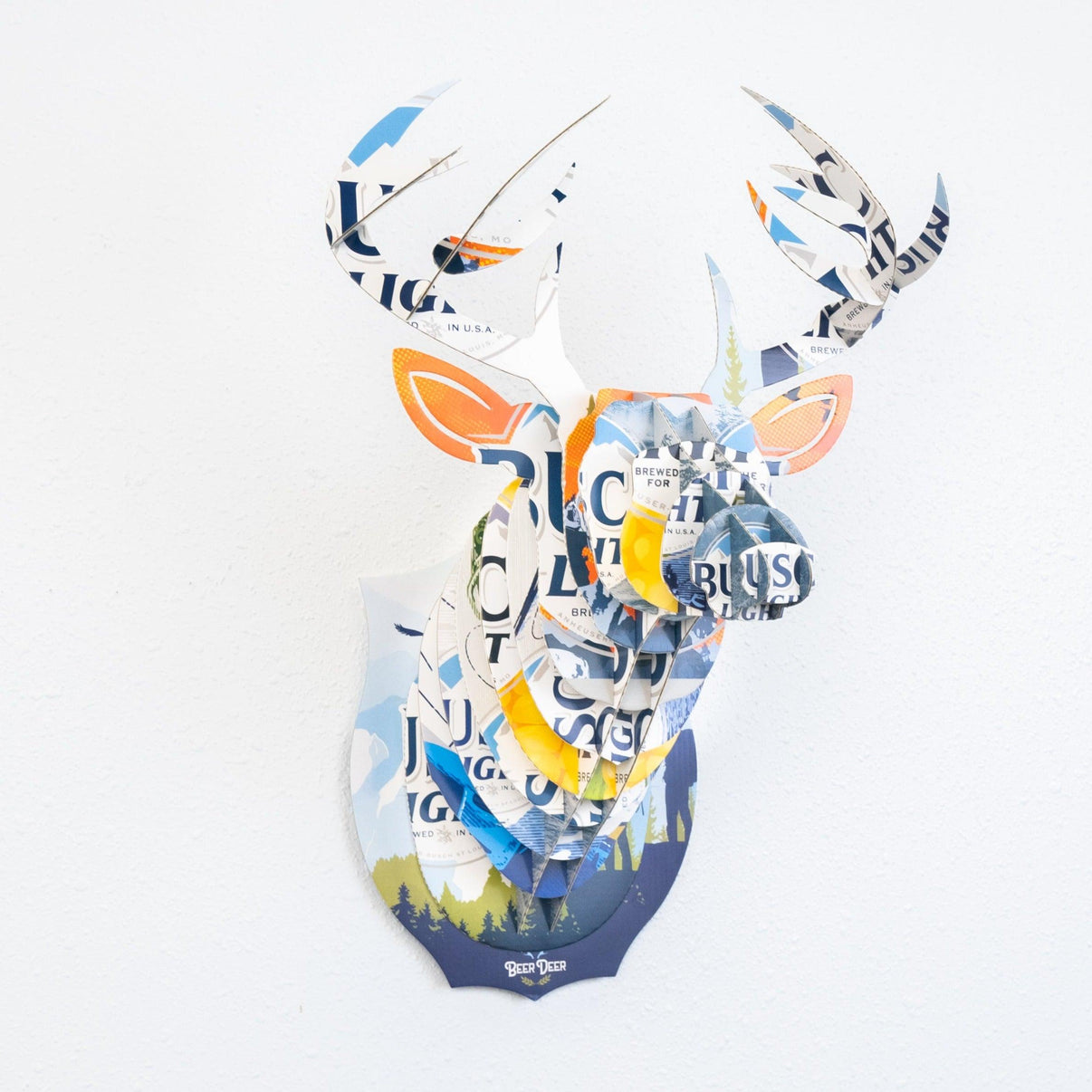 Busch Light Beer Box Deer Wall Mount