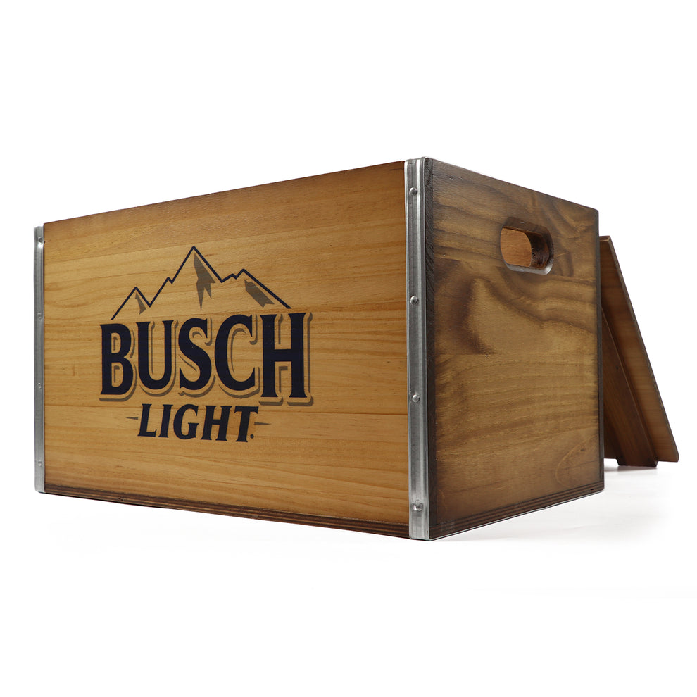 Busch Light Wooden Beer Box