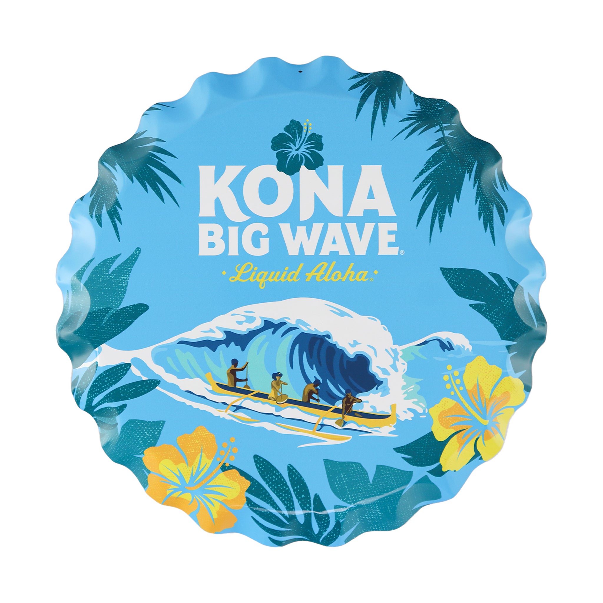 Kona Big Wave Bottle Cap Sign
