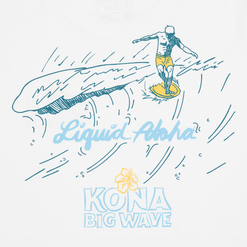 Kona Big Wave Cross Steppin' White T-Shirt