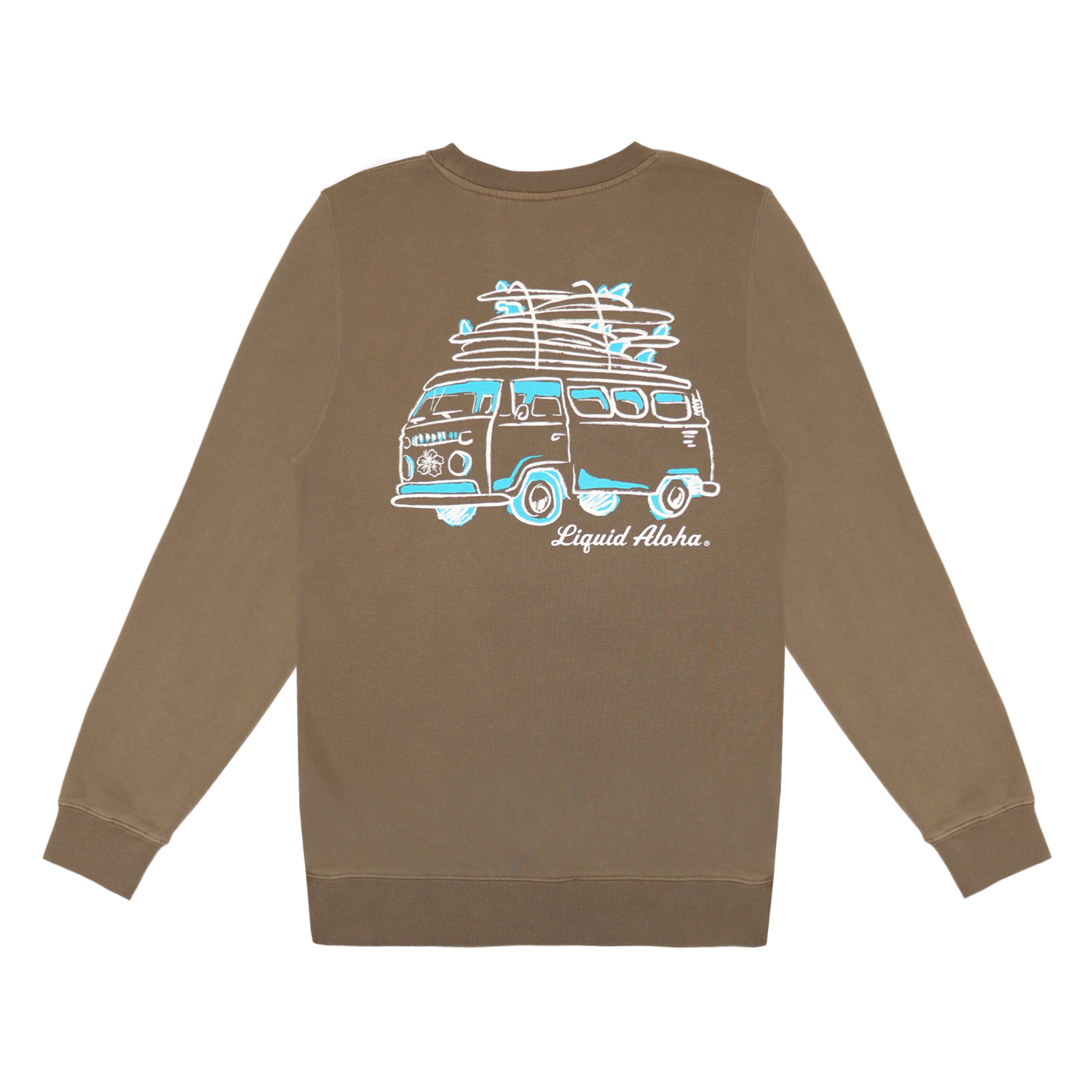 Kona Big Wave Stacked Boards Crewneck