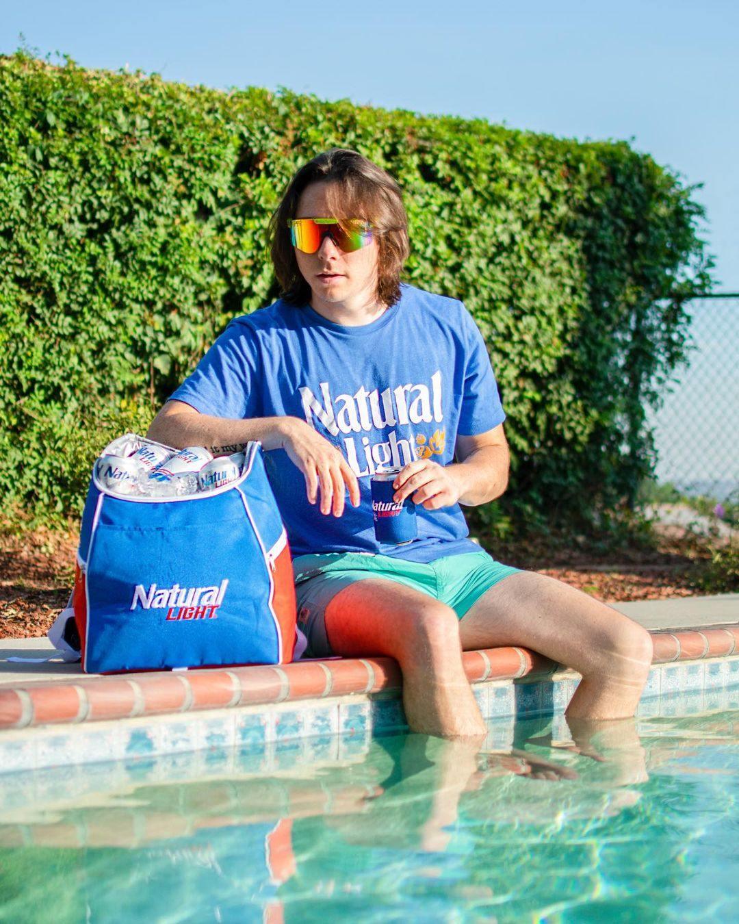 Natural Light Vintage Logo T Shirt