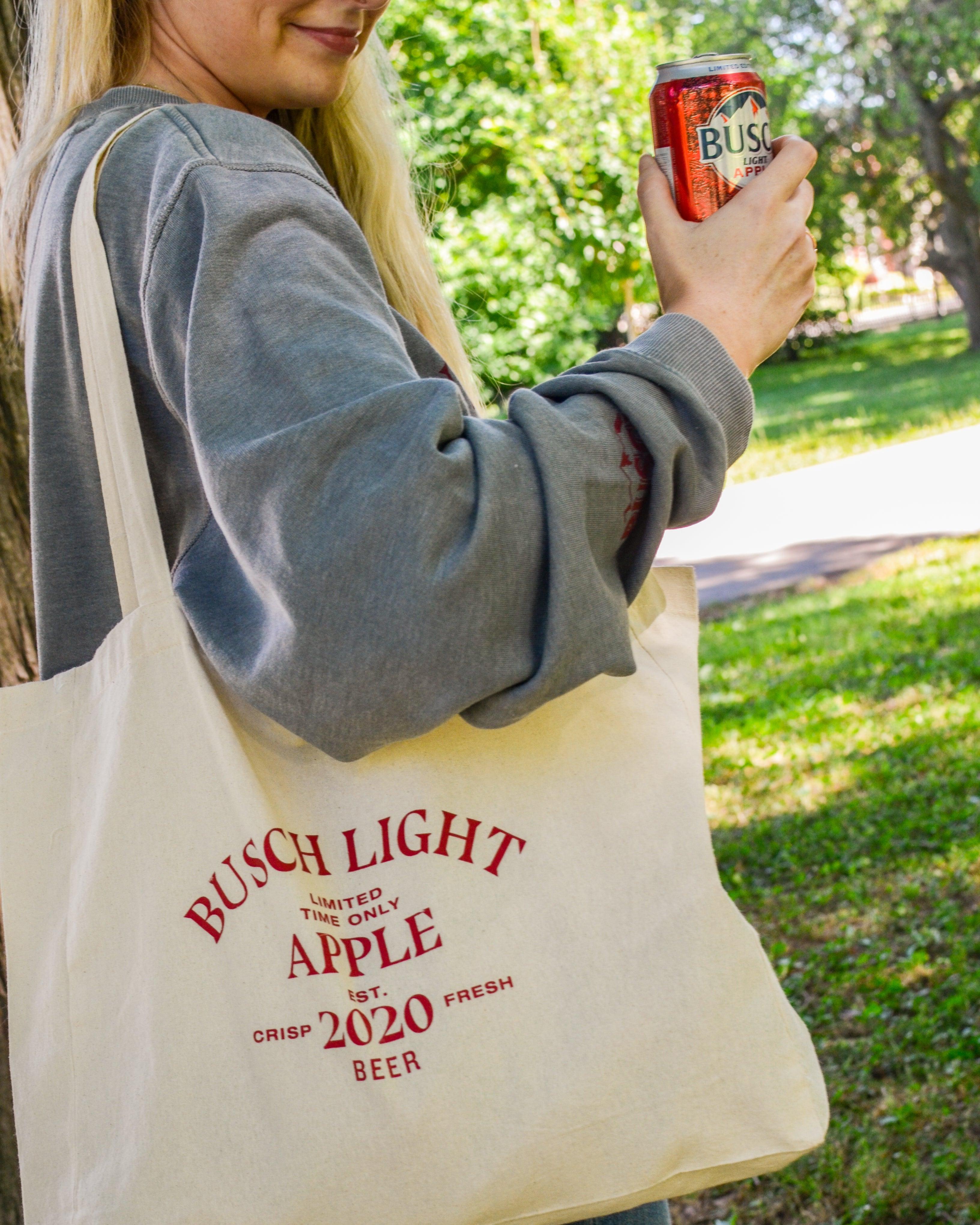 Busch Light Apple Tote Bag