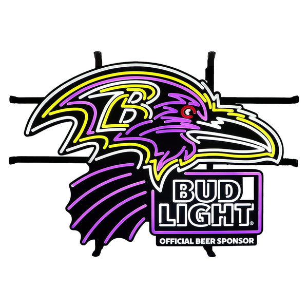 Bud Light Baltimore Ravens NFL LED Sign