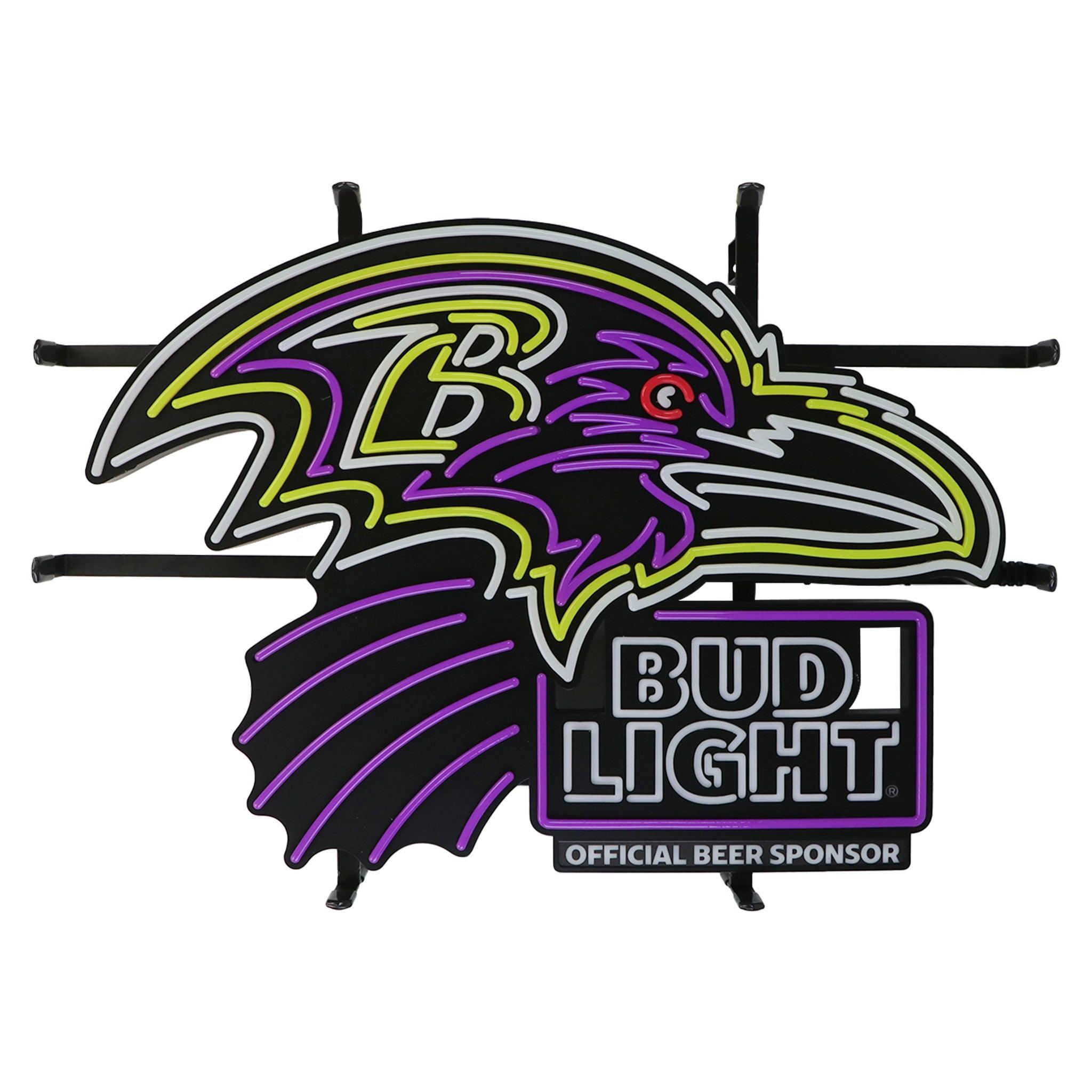 Bud Light Baltimore Ravens NFL LED Sign